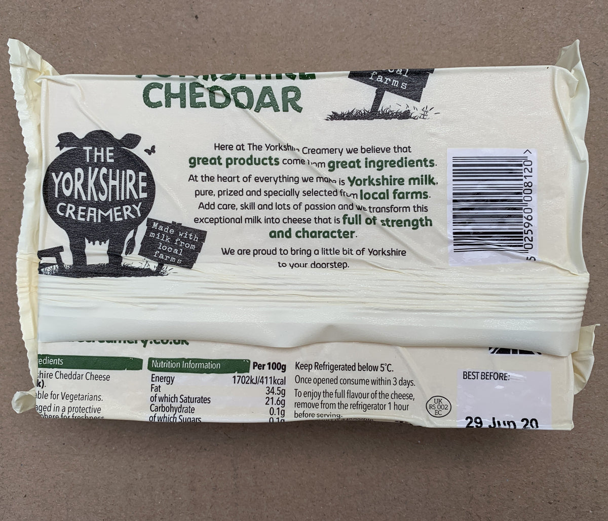 Extra Mature Yorkshire Cheddar Cheese – Crimple Valley Fresh